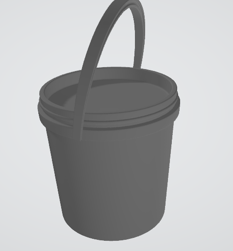 STL file PAINTER WITH BRUSH AND BUCKET 🪣 ・3D print model to download・Cults