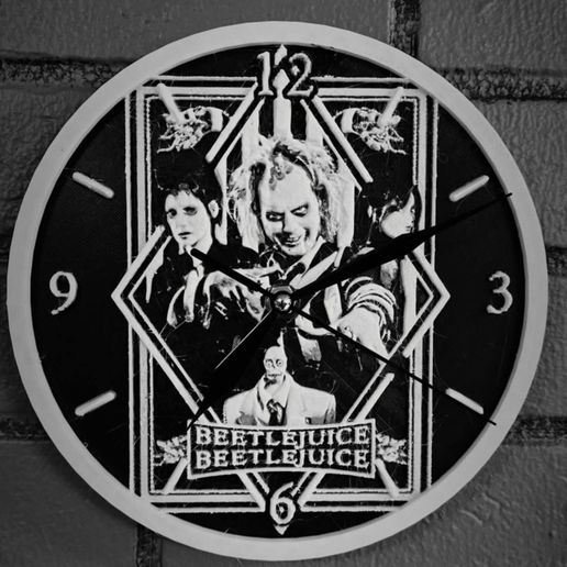 🕰️ Horloge Beetlejuice Beetlejuice・Fichier STL pour Impression 3D・Cults