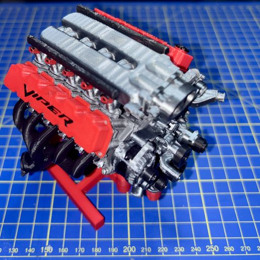 🐏 DODGE VIPER V10 - ENGINE・3D Print with the Creality K1C 3D printer・Cults