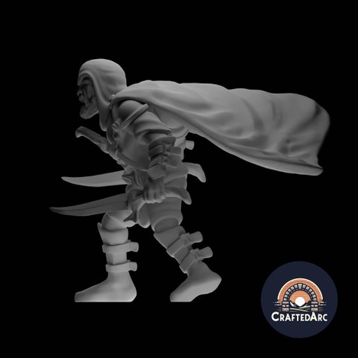🗡️ DnD Rogue - Variant1 - CraftedArc・ STL File for 3D printing・Cults