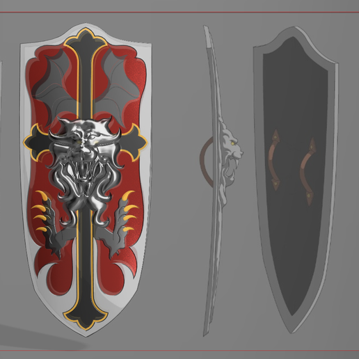 🛡️ Alucard Shield - Castlevania・ STL File for ・Cults