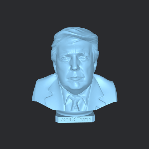 👤 Donald Trump-V2 -bust/head/face ready for 3d printing・ 3D File for 3D ...