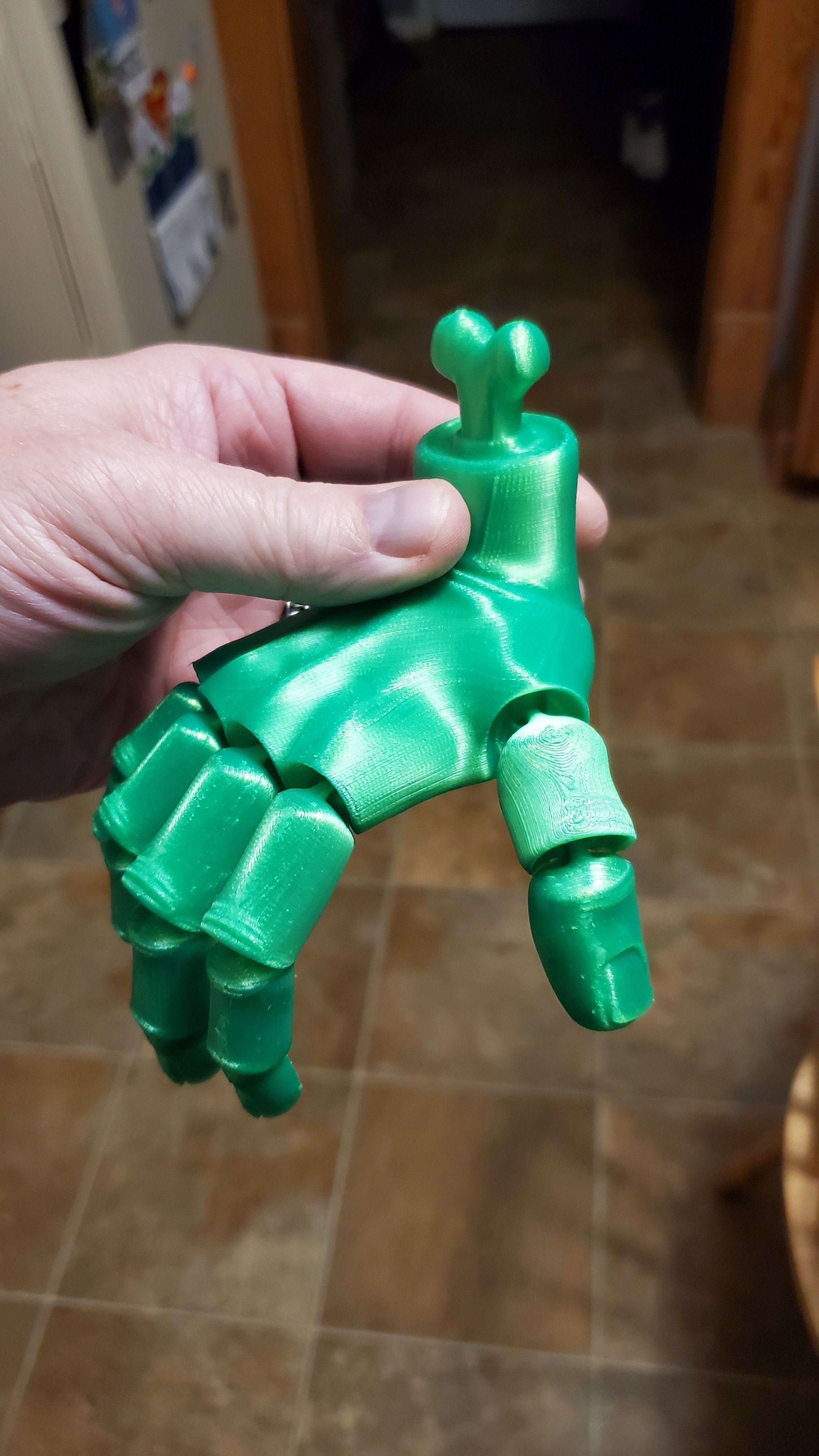 3D print Flexi PRINT-IN-PLACE Hand • made with Anycubic Mega Pro ・ Cults