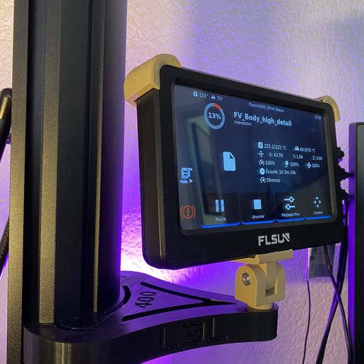 🔌 FLSUN V400 - Screen support・ STL File for ・Cults