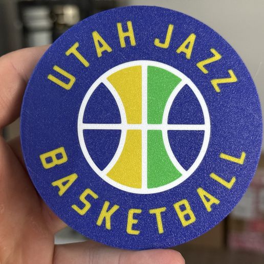 🏀 Utah Jazz coaster・ STL File for 3D printing・Cults