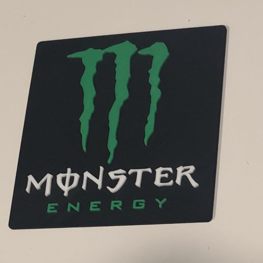 OBJ file Monster Engery Sign 👹 ・3D print object to download・Cults