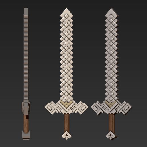 how to draw sword in minecraft