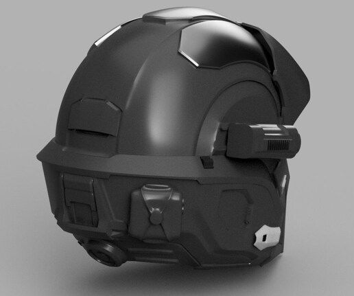 🪖 Helldivers 2 SC-34 Infiltrator Helmet 3D Cosplay 1:1・ OBJ File for 3D ...