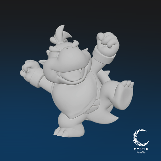🐢 Bowser Jr. - 3D figurine of Bowser's son・ STL File for 3D printing・Cults