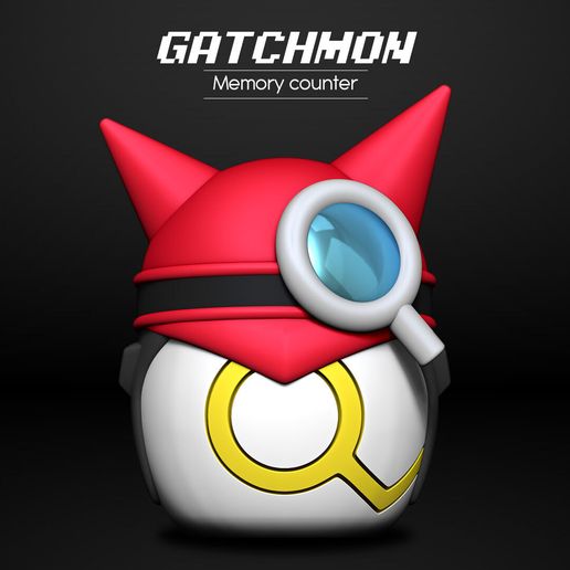 🐉 Gatchmon Digiegg Memory Counter Digimon TCG・ STL File for 3D printing ...