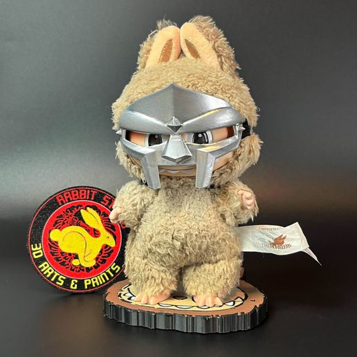 🧸 LABUBU MF DOOM MASK・ STL File for 3D printing・Cults