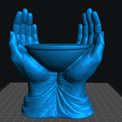 🤲 base hands support figurine・ STL File for 3D printing・Cults