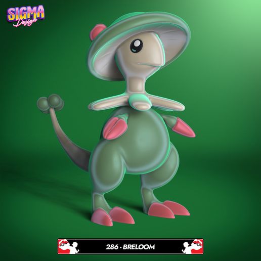 3D file 286 breloom 🐉 ・3D printing template to download・Cults