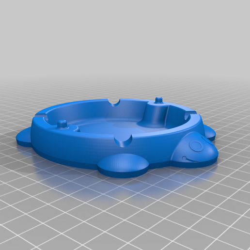 🐢 Turtle Sandbox Ashtray・Free 3D File for ・Cults