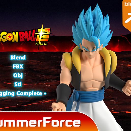 💬 Gogeta - Dragonball Super・ STL File for 3D printing・Cults