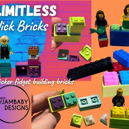 🧱 Limitless Click Bricks- Mix and Match Building Bricks that CLICK ...