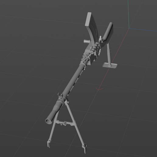 OBJ file Danish Madsen Machine gun 🔫 ・3D printing design to download・Cults