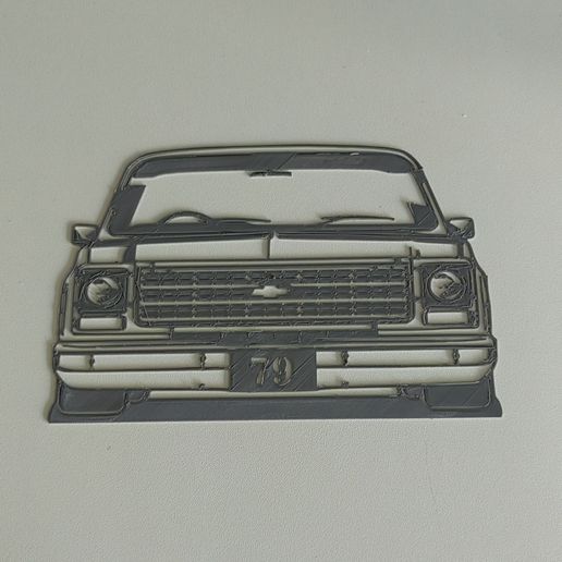 🟪 Introducing the Chevy '79 Square Body 3D Printed Wall Art・ STL File ...