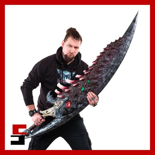 😈 Sparda Devil Arm Devil May Cry sword weapon prop replica dmc・ 3D File ...