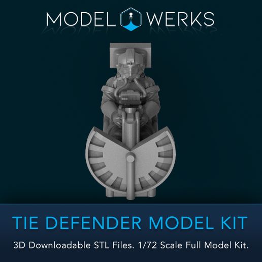👔 Tie Defender 1/72 Scale Tie Fighter・ 3D File for ・Cults