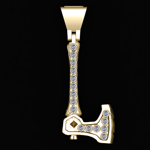 STL file AXE DIAMOND PENDANT 3D PRINTABLE MODEL 🪓 (OBJ)・3D printing ...