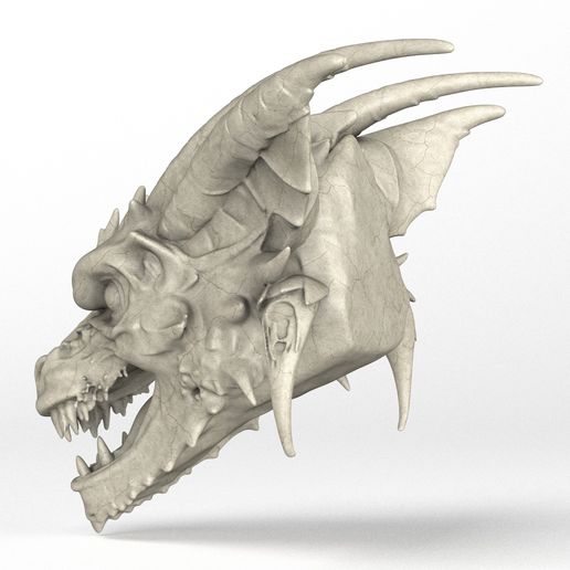 🐉 Gargoyle Head 5・ STL File for 3D printing・Cults