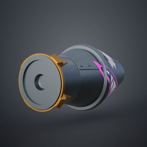 🚀 Arcane Jinx rocket container・Free 3D File for 3D printing・Cults