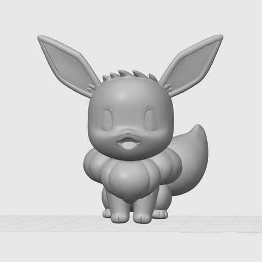 🎁 Chubby Eevee: Adorable Evolution Pokémon 3D Print Model・ STL File for ...