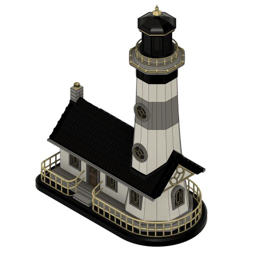 🏠 Lighthouse Cabin・ STL File for ・Cults