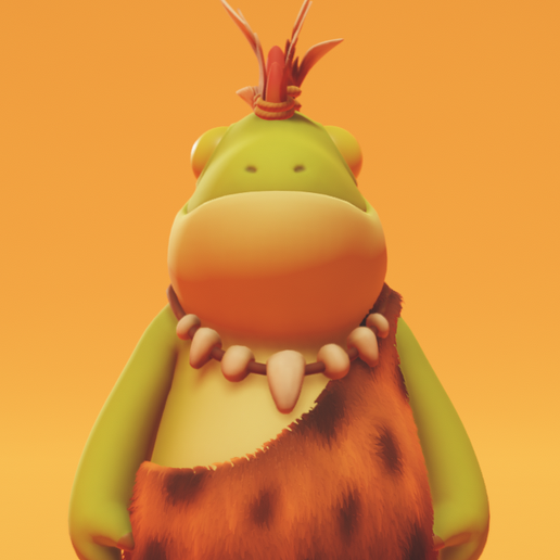 OBJ file Party Animals Chief Curtis 🥳 ・Template to download and 3D ...