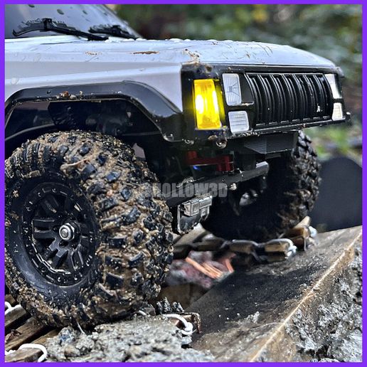 🧸 TRX4M INJORA JEEP CHEROKEE FRONT BUMPER DELETE (MAX CLEARANCE)・ STL ...