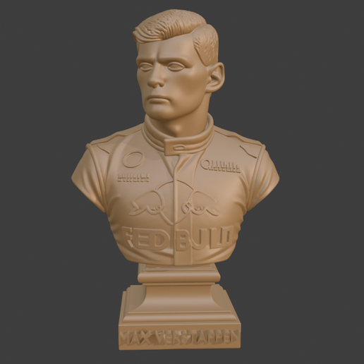 👤 Max Verstappen Bust・ STL File for 3D printing・Cults
