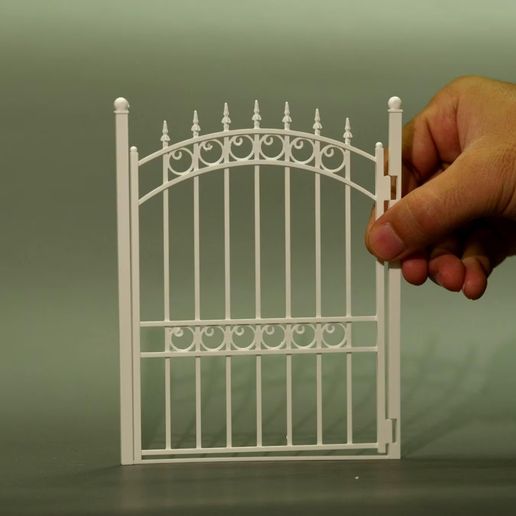 🖼 Miniature Fence Gate | 1/12 Scale | Gate Dollhouse・ STL File for 3D ...