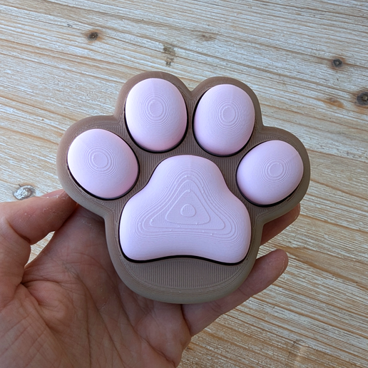 👌 Fidget Paw・Free STL File for 3D printing・Cults