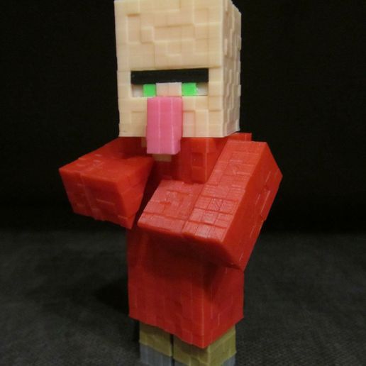 🗿 Minecraft Villager (Easy print and Easy Assembly)・ STL File for 3D ...
