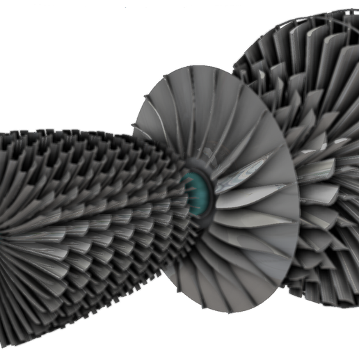 👽 3D Jet Engine Model – High Detail Gas Turbine CAD Design・ 3D File for ...