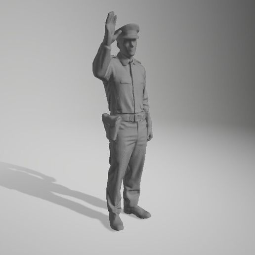 STL file police officer 07 🚓 ・3D printer design to download・Cults