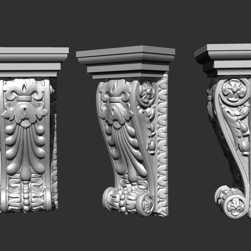 Archivo 3D Corbel Decorative architecture classical decoration 🏛️ ...