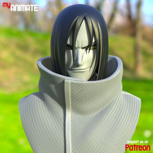 🗿 OROCHIMARU - 3D PRINTABLE FIGURE・ 3D File for 3D printing・Cults