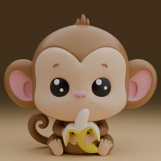 🐒 Monkey・ STL File for 3D printing・Cults
