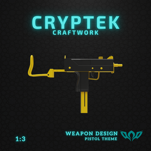 🔫 1:3 Miniature 04. MAC 10 Pistol - Gordon B. Ingram - Toy Replica of ...