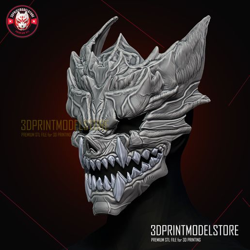 👹 Kaiju No 8 Mask Movable Jaw - Monster 8 Hibino Kafka Cosplay・ 3D 3D ...