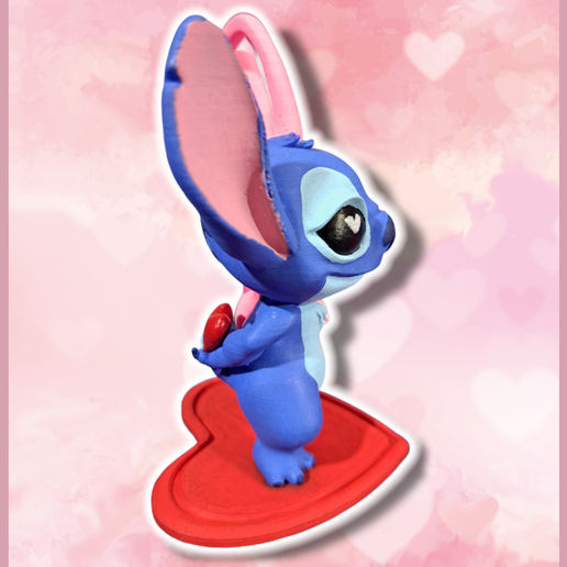 💝 Valentines Stitch and Angel - FREE - No supports needed!・Free 3D File ...