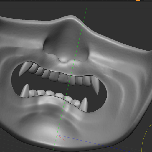 🇯🇵 Oni Mask cosplay Prop for 3d printing・ OBJ File for 3D printing・Cults