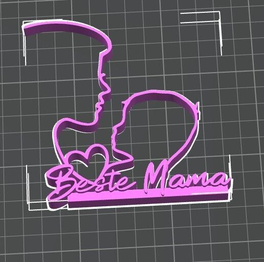 👫 Mother`s day Standee・ STL File for 3D printing・Cults