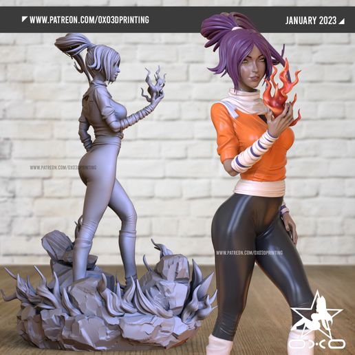 🎮 Yoruichi Shihouin From Bleach・ 3d File For 3d Printing・cults