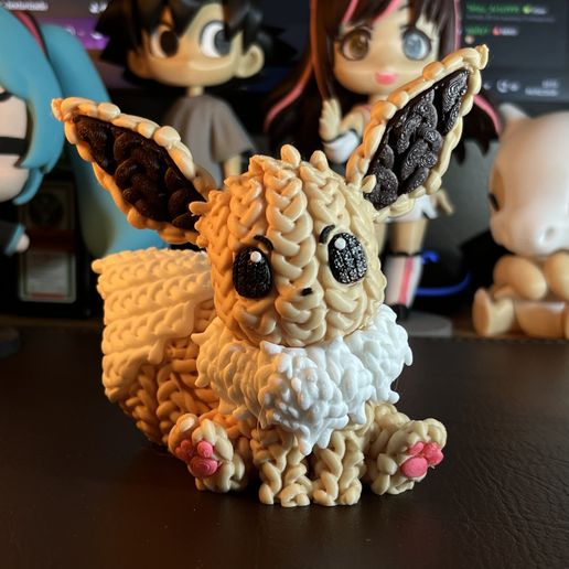 🐉 Pokemon Eevee (No ams - Knit - crochet - multipart)・ 3D File for 3D ...
