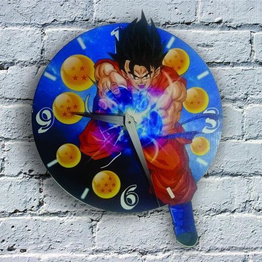 arquivo 3D Goku Clock for 3D printing and laser cutting 🕰️ ・modelo para ...