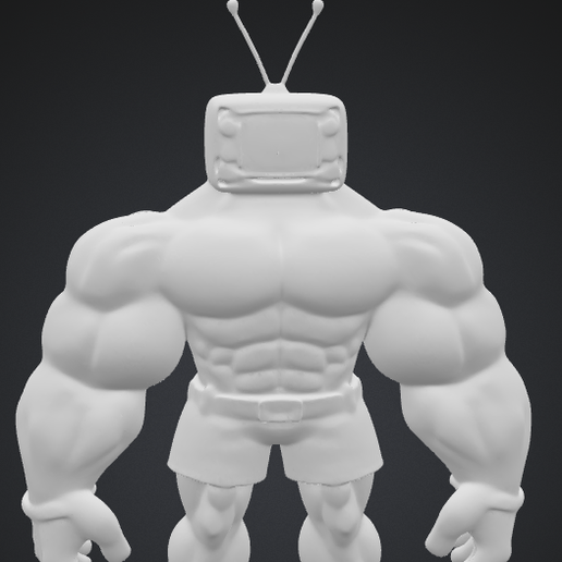 STL file JACKED TV GUY 🐉 ・3D printer design to download・Cults