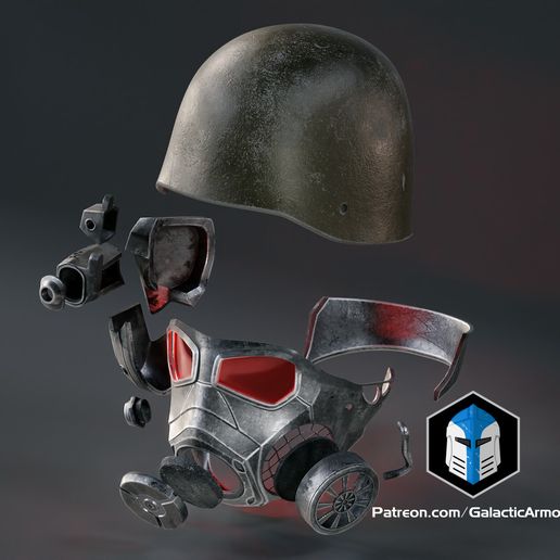 🪖 Fallout NCR Ranger Helmet - 3D Print Files・ 3D File for 3D printing・Cults